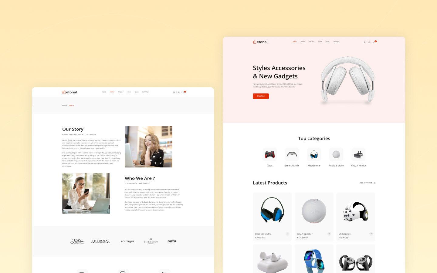 Etonal - Retail HTML5 Responsive Website Template