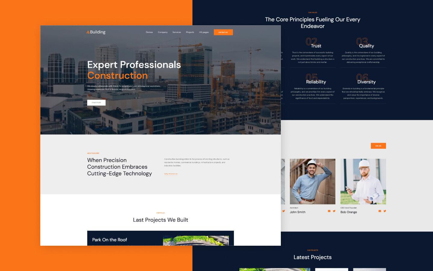 Building 128 - Construction HTML5 Responsive Website Template