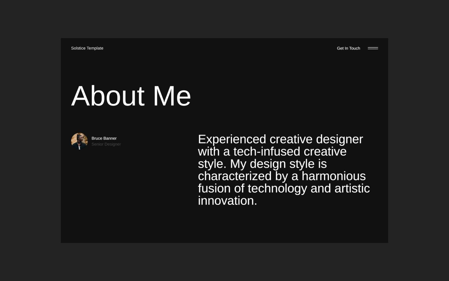 Solstice - Portfolio HTML5 Responsive Website Template