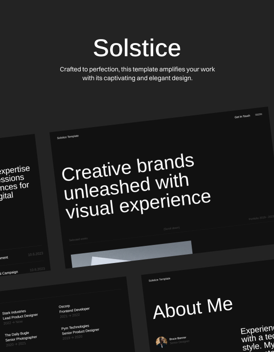 Solstice - Portfolio HTML5 Responsive Website Template