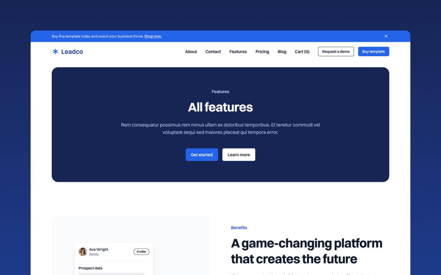Leadco - SaaS HTML5 Responsive Website Template