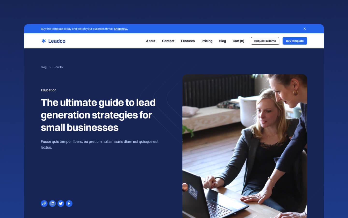 Leadco - SaaS HTML5 Responsive Website Template