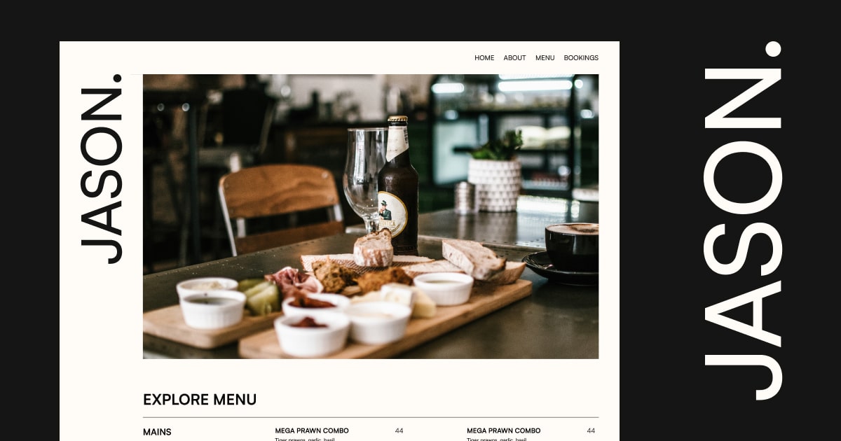 Jason - Restaurant HTML5 Responsive Website Template