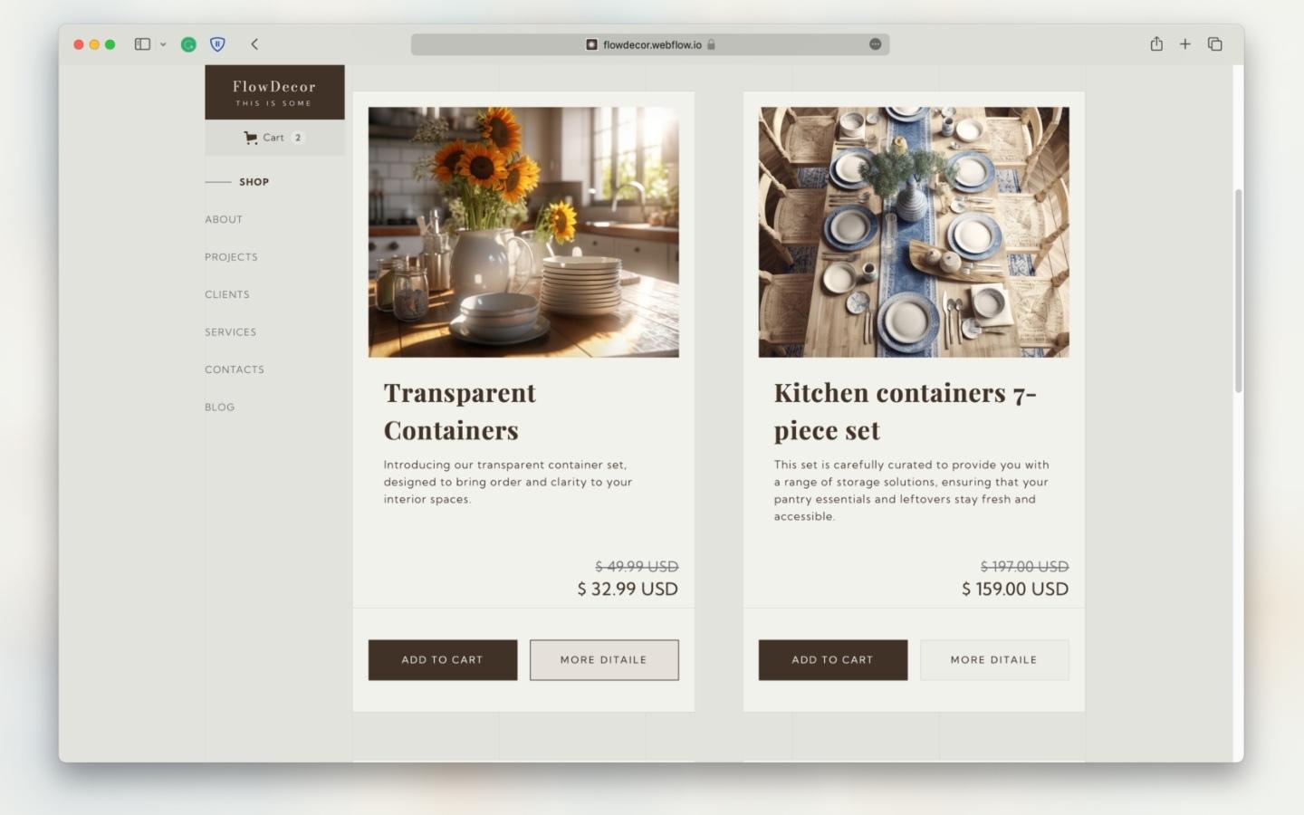 FlowDecor - Architecture HTML5 Responsive Website Template