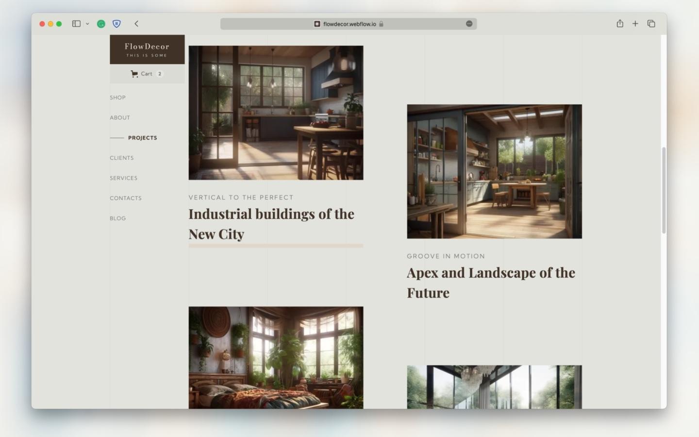 FlowDecor - Architecture HTML5 Responsive Website Template