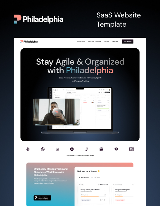 Philadelphia - SaaS HTML5 Responsive Website Template