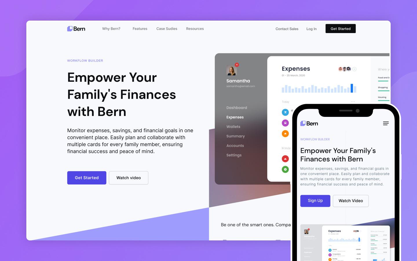 Bern - SaaS HTML5 Responsive Website Template