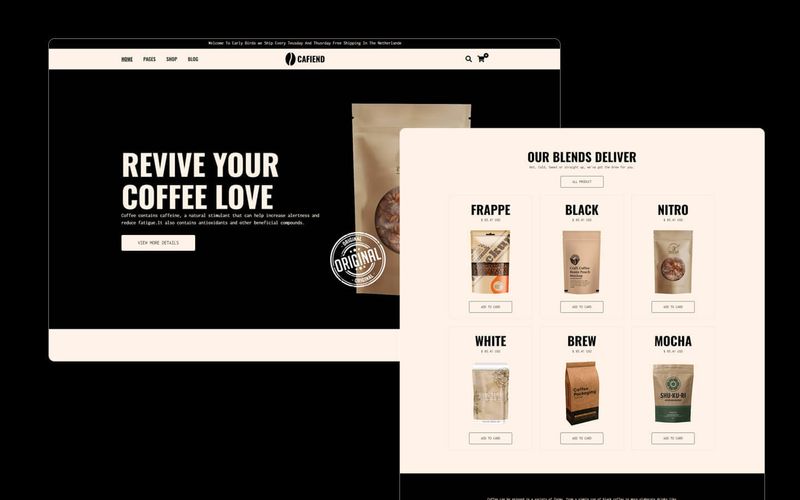 Cafiend - Coffee Shop HTML5 Responsive Website Template