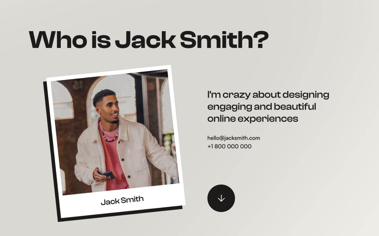 Jack's Folio - Designer HTML5 Responsive Website Template