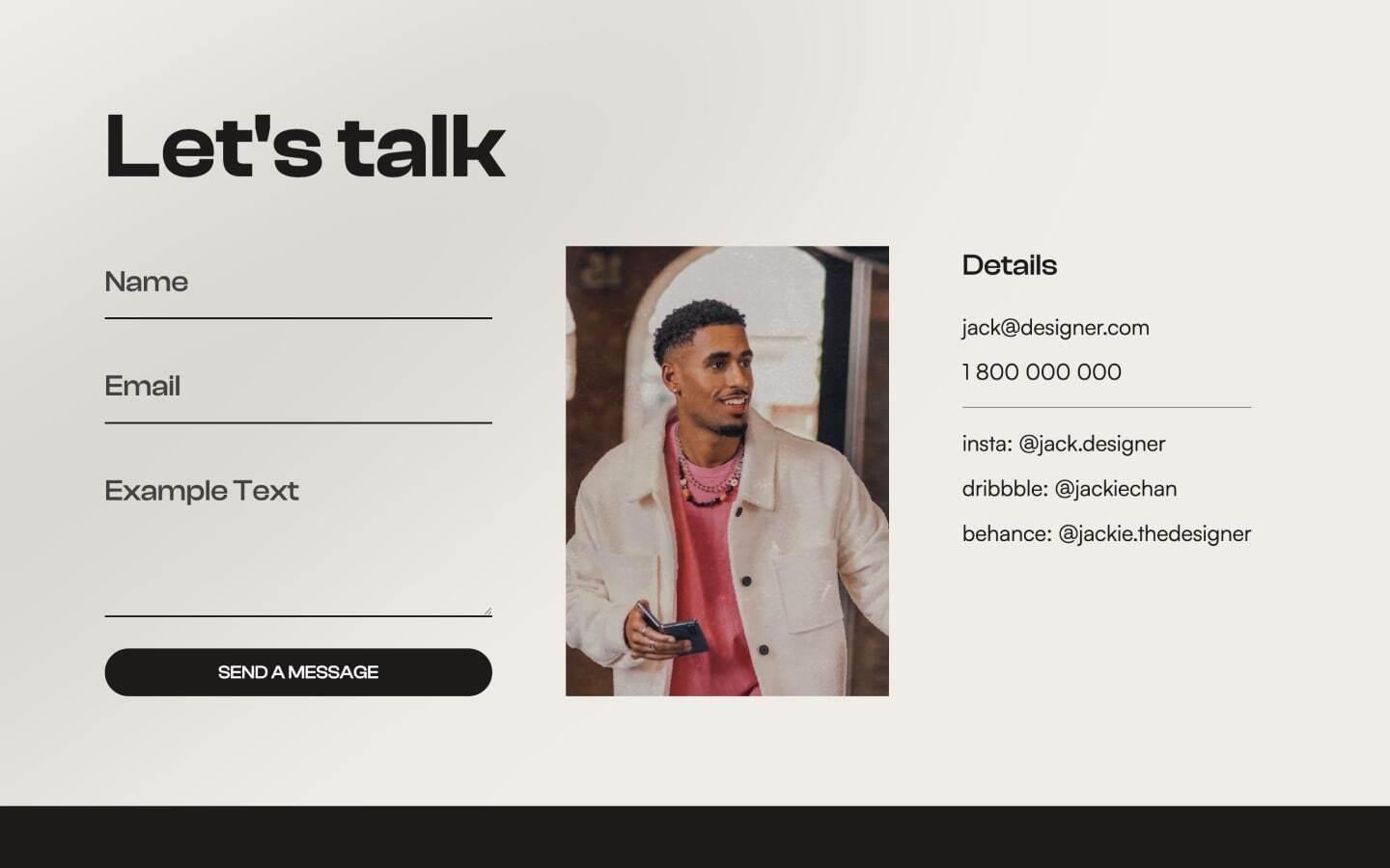 Jack's Folio - Designer HTML5 Responsive Website Template