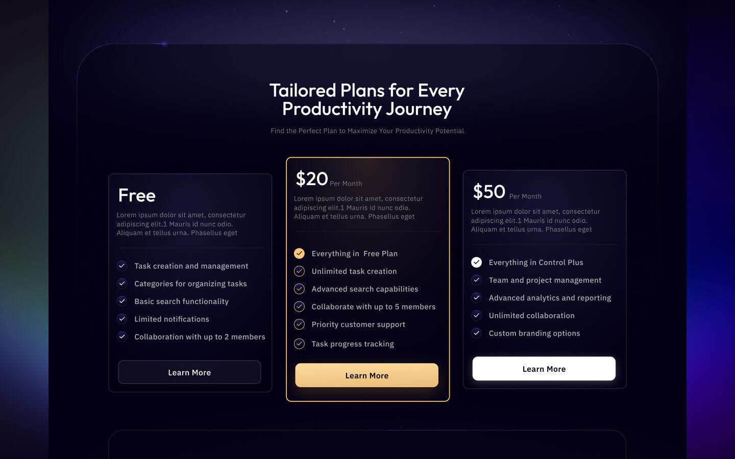 Control - SaaS HTML5 Responsive Website Template