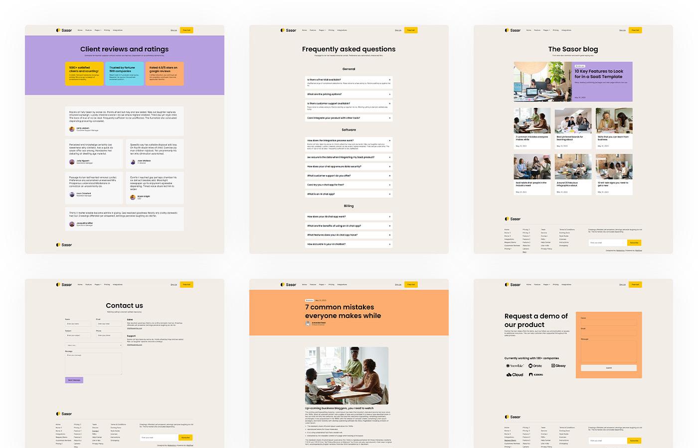 Sasor - SaaS HTML5 Responsive Website Template