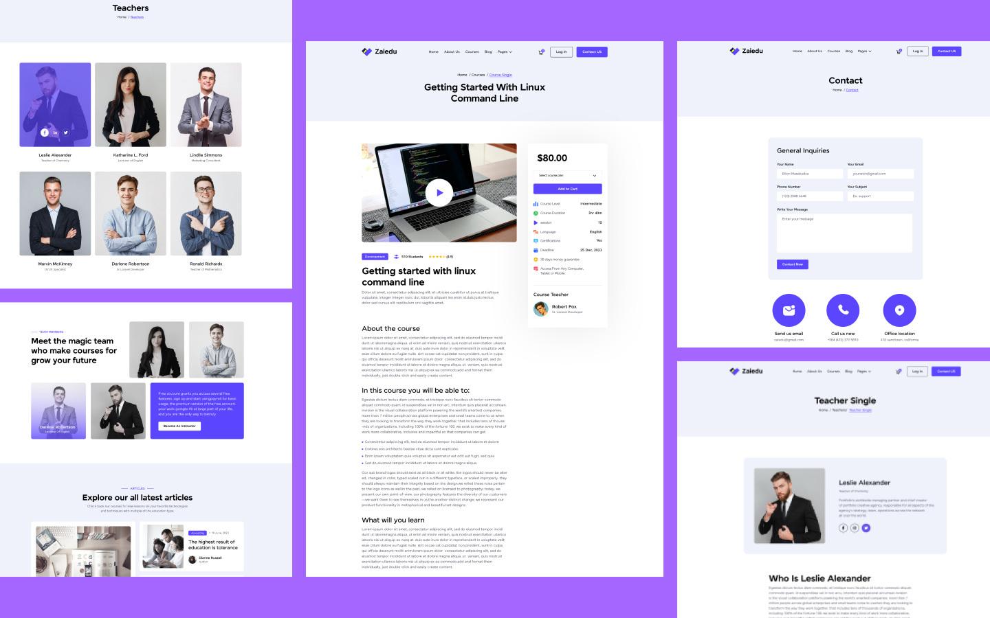 Zaiedu - School HTML5 Responsive Website Template
