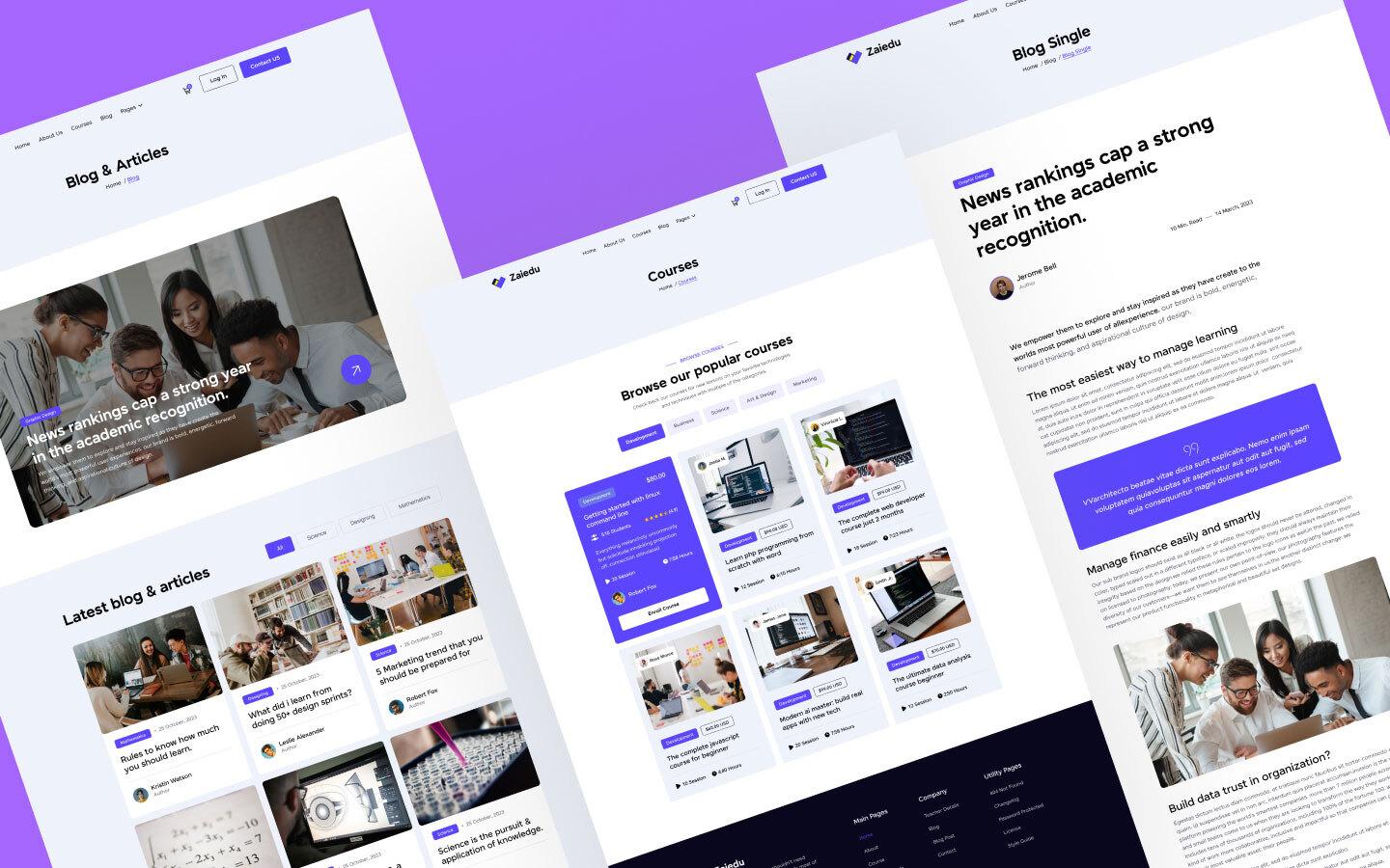Zaiedu - School HTML5 Responsive Website Template