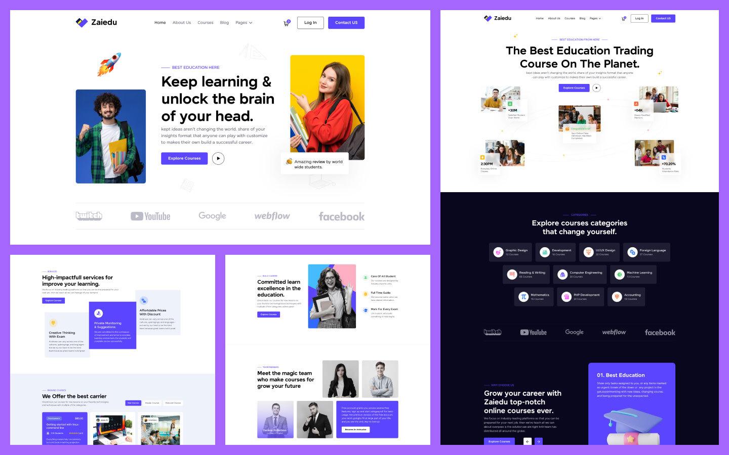 Zaiedu - School HTML5 Responsive Website Template
