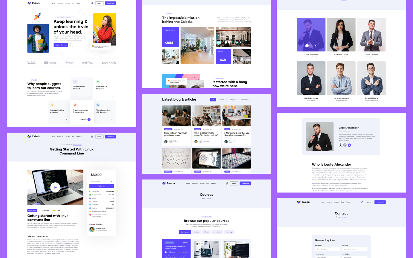 Zaiedu - School HTML5 Responsive Website Template
