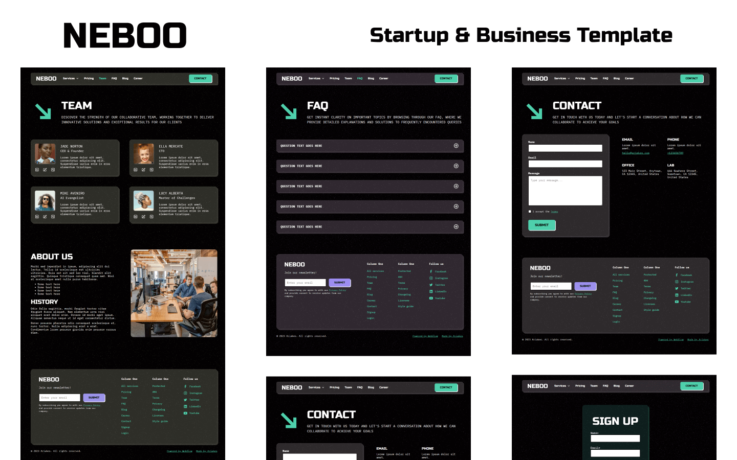 Neboo - IT company HTML5 Responsive Website Template