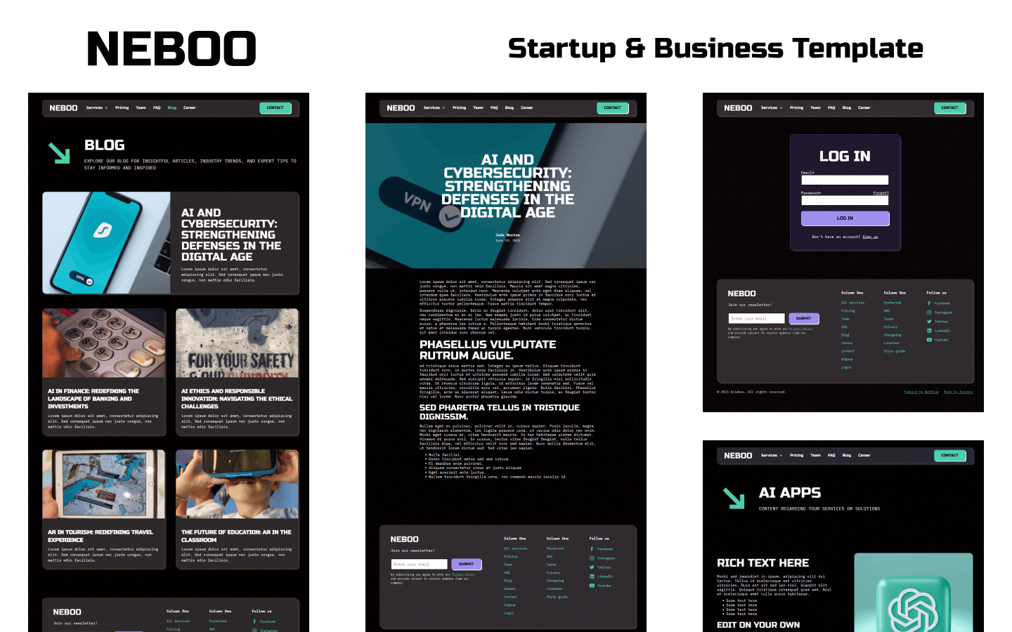 Neboo - IT company HTML5 Responsive Website Template