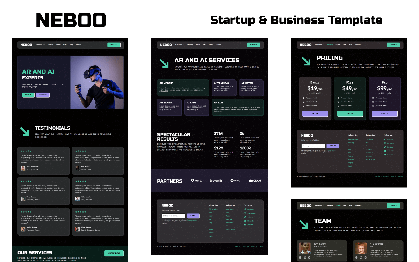 Neboo - IT company HTML5 Responsive Website Template