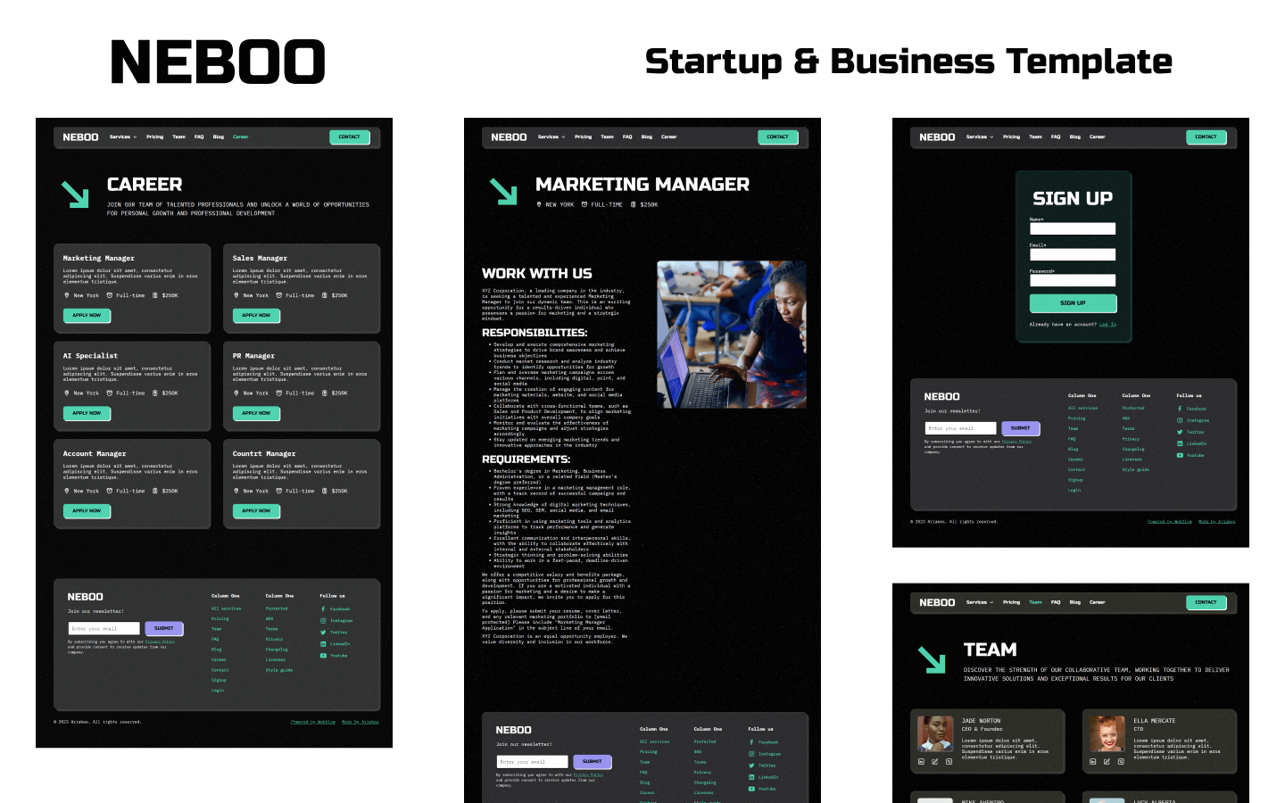 Neboo - IT company HTML5 Responsive Website Template