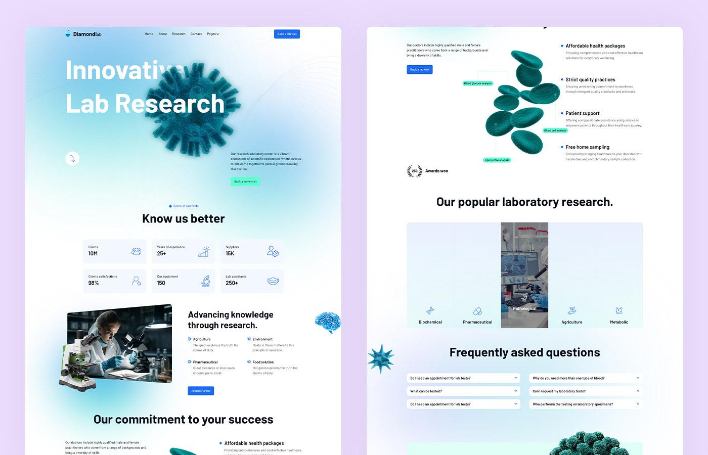 DiamondLab - Health HTML5 Responsive Website Template