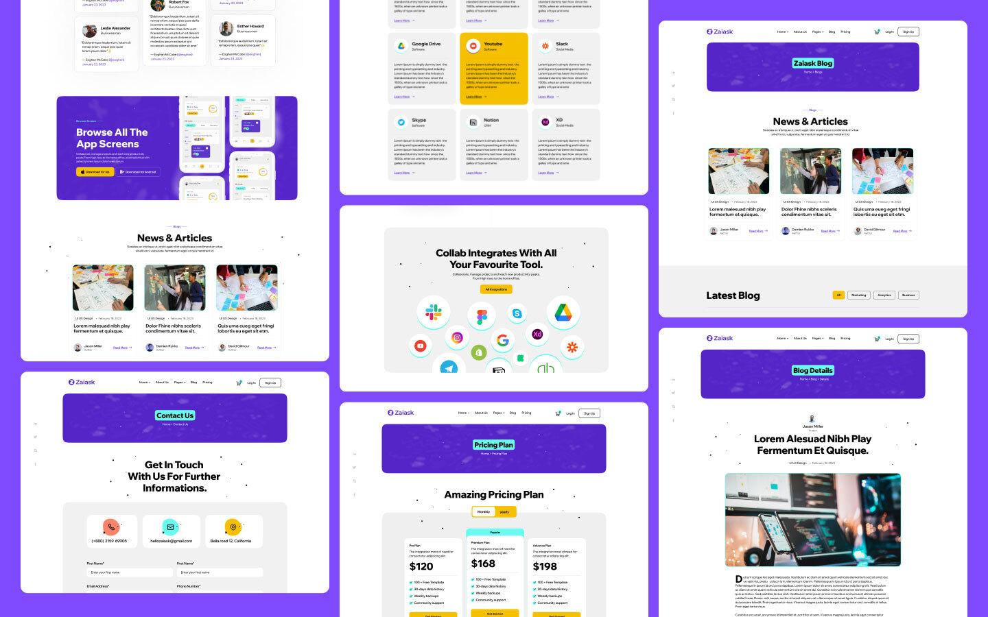Zaiask - SaaS HTML5 Responsive Website Template