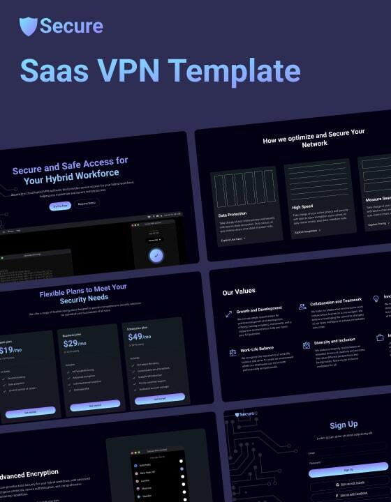 Secure - SaaS HTML5 Responsive Website Template