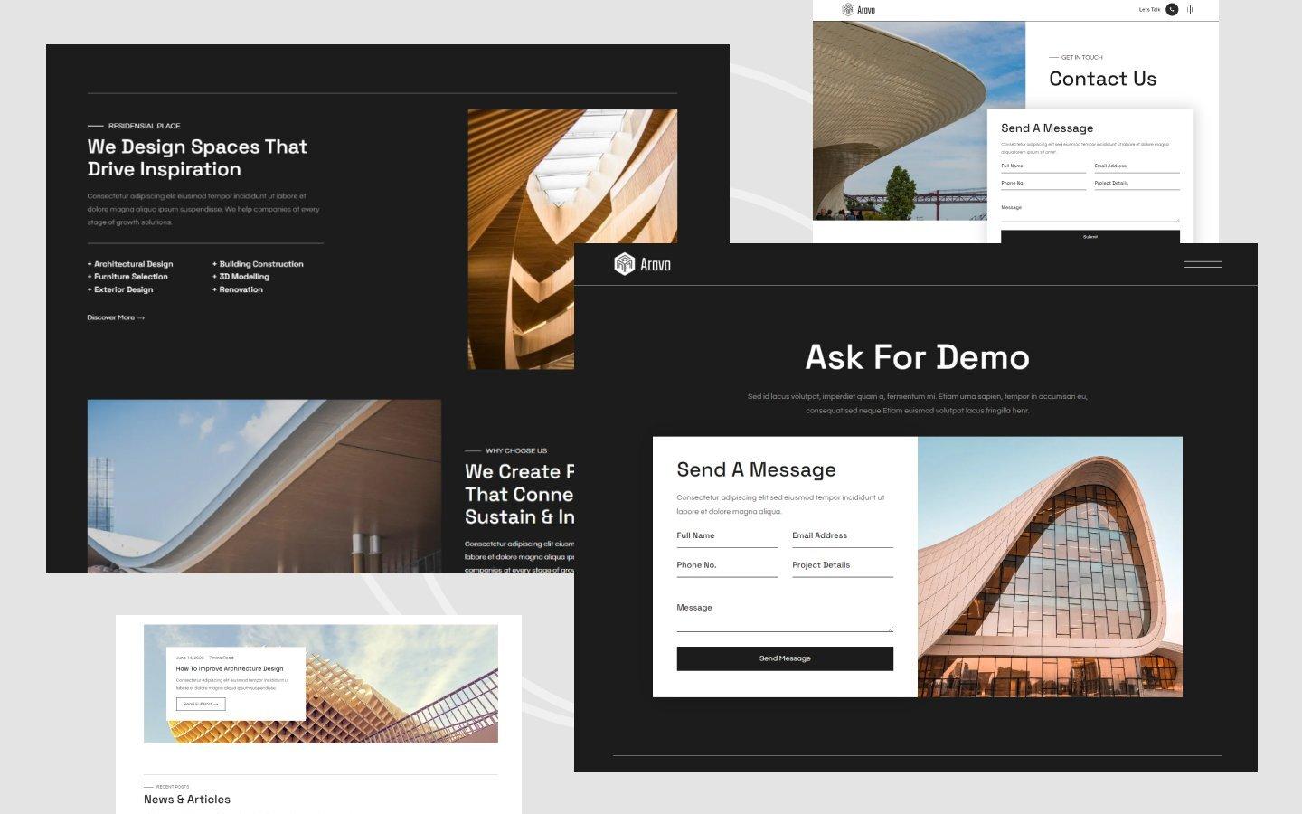 Aravo - Architecture HTML5 Responsive Website Template
