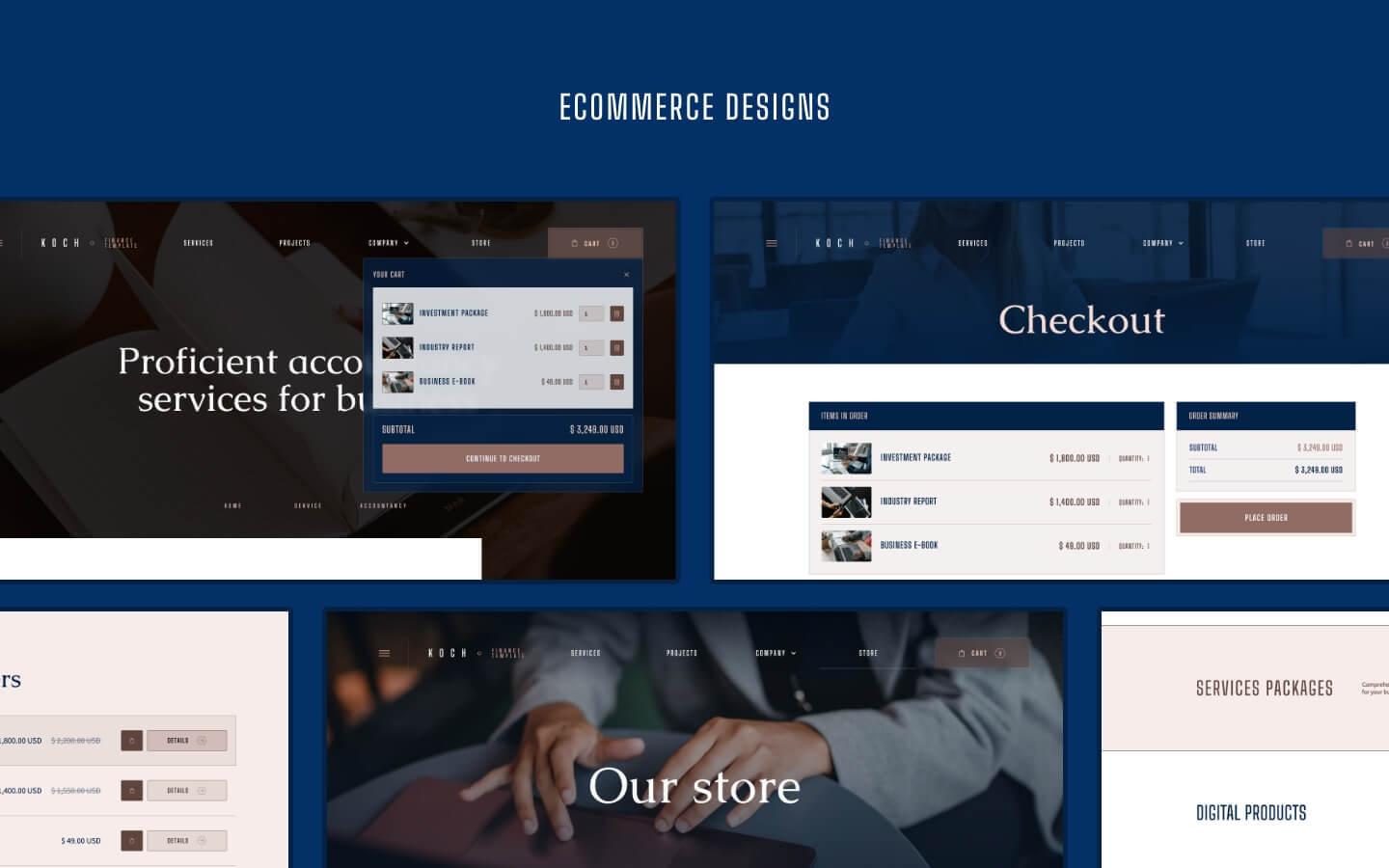 Koch Ecommerce - Finance HTML5 Responsive Website Template