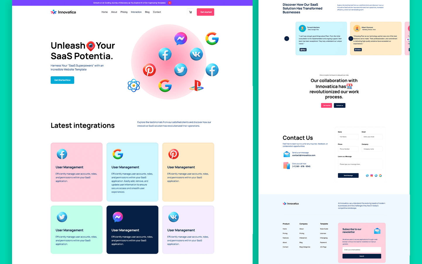 Innovatica - SaaS HTML5 Responsive Website Template