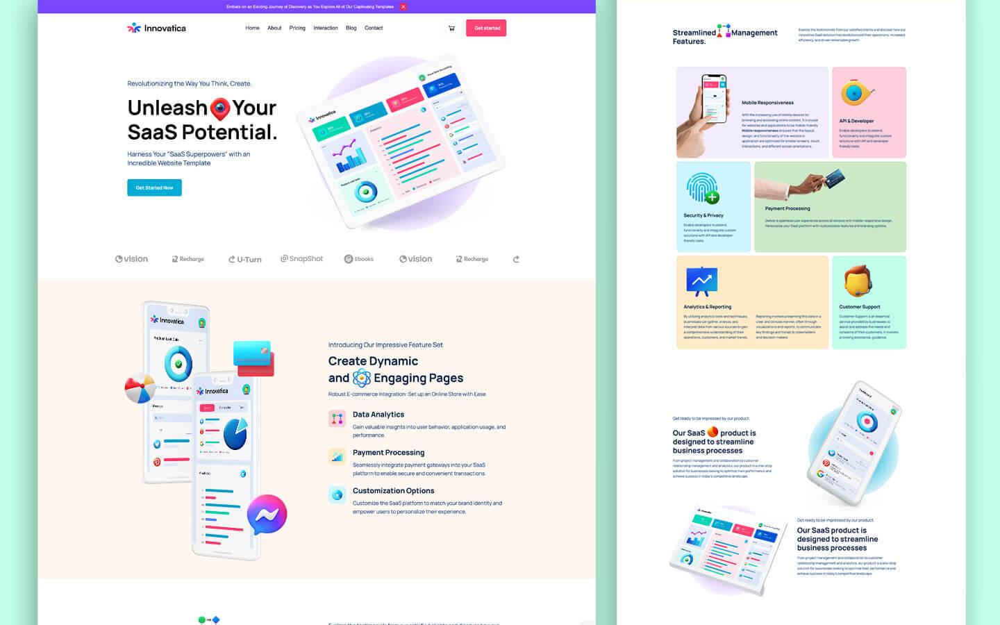Innovatica - SaaS HTML5 Responsive Website Template