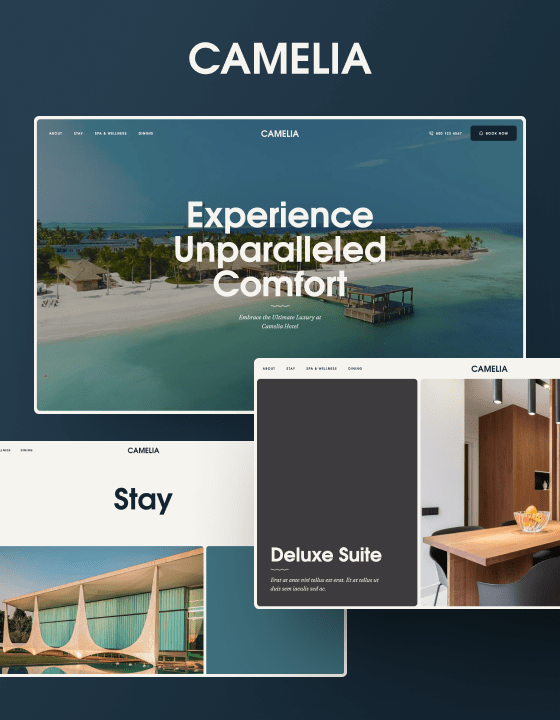 Camelia - Hotel HTML5 Responsive Website Template