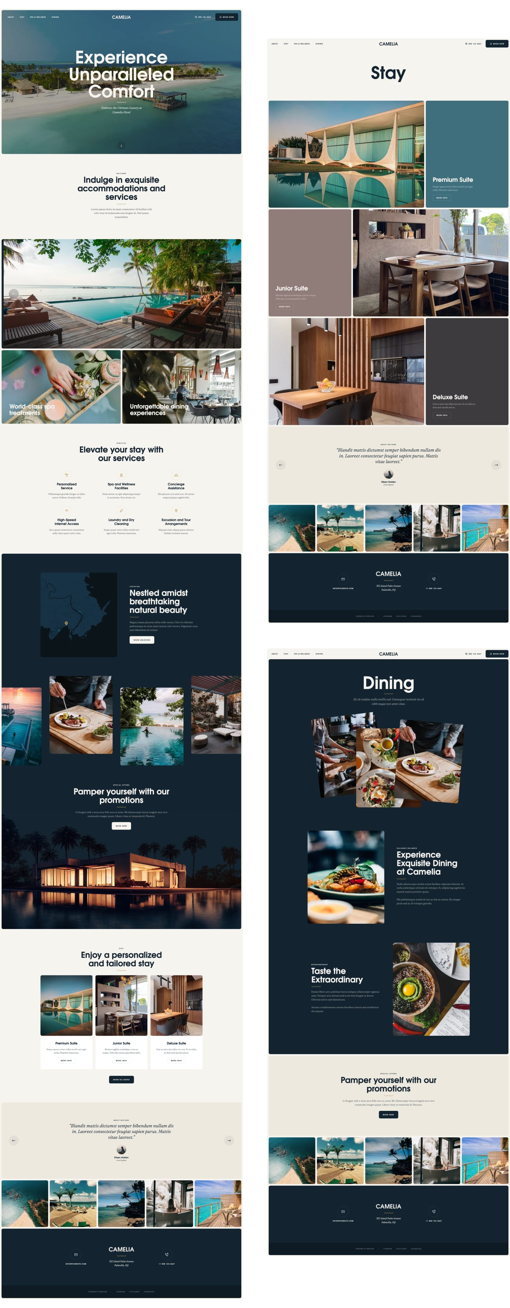 Camelia - Hotel HTML5 Responsive Website Template