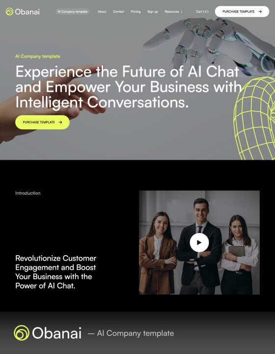 Obanai - SaaS HTML5 Responsive Website Template