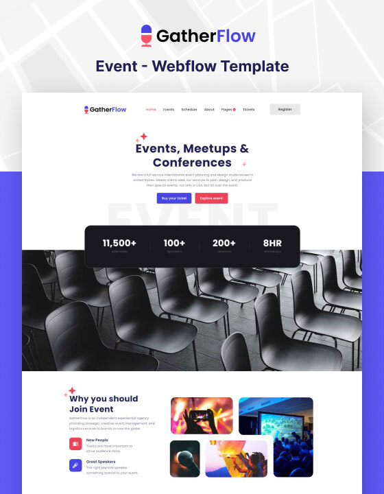 GatherFlow - Event HTML5 Responsive Website Template