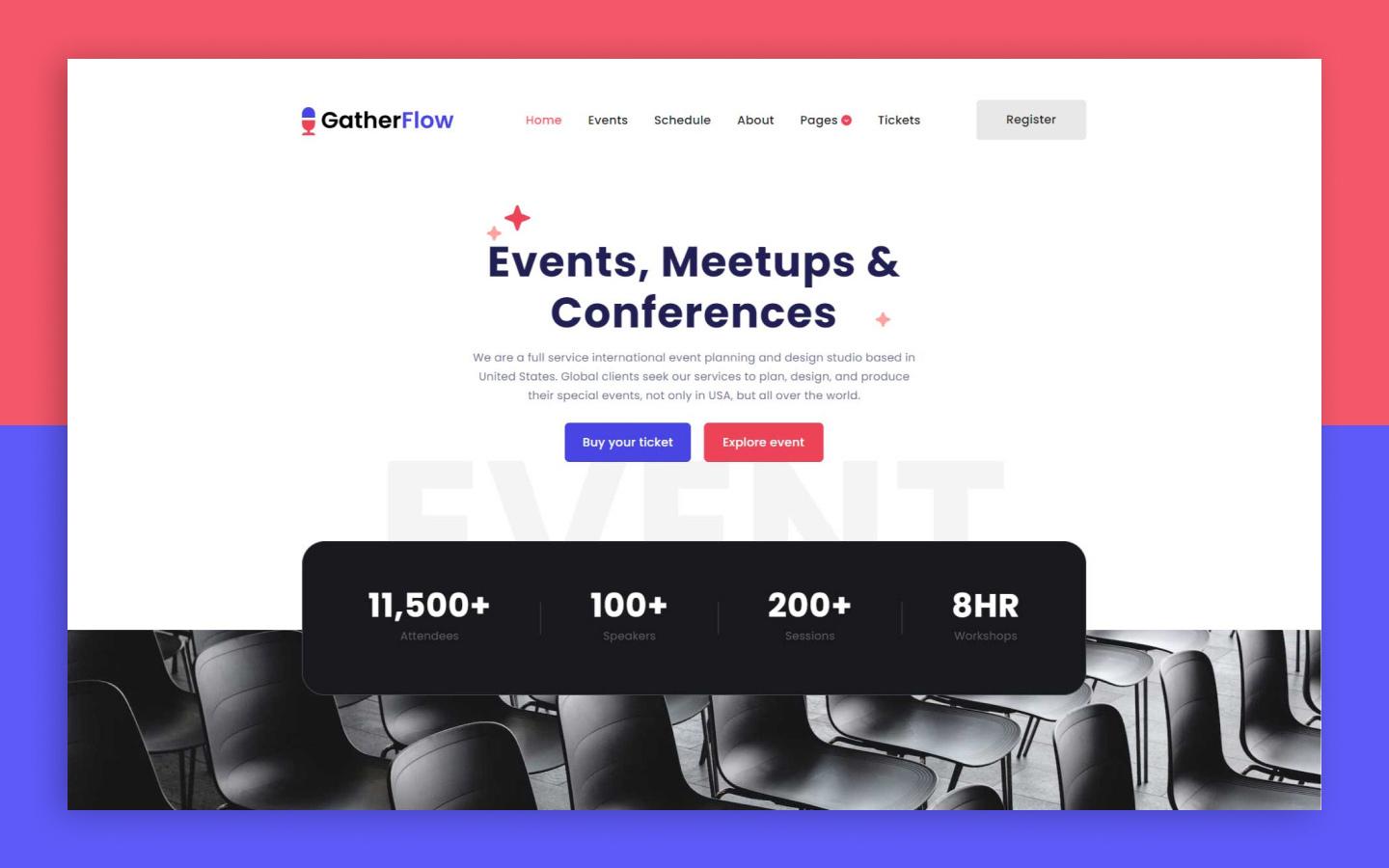 GatherFlow - Event HTML5 Responsive Website Template