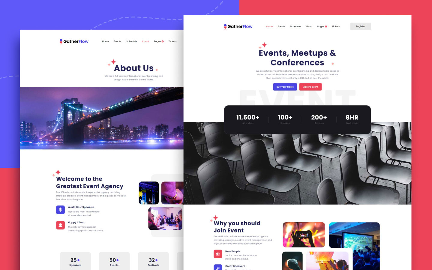 GatherFlow - Event HTML5 Responsive Website Template
