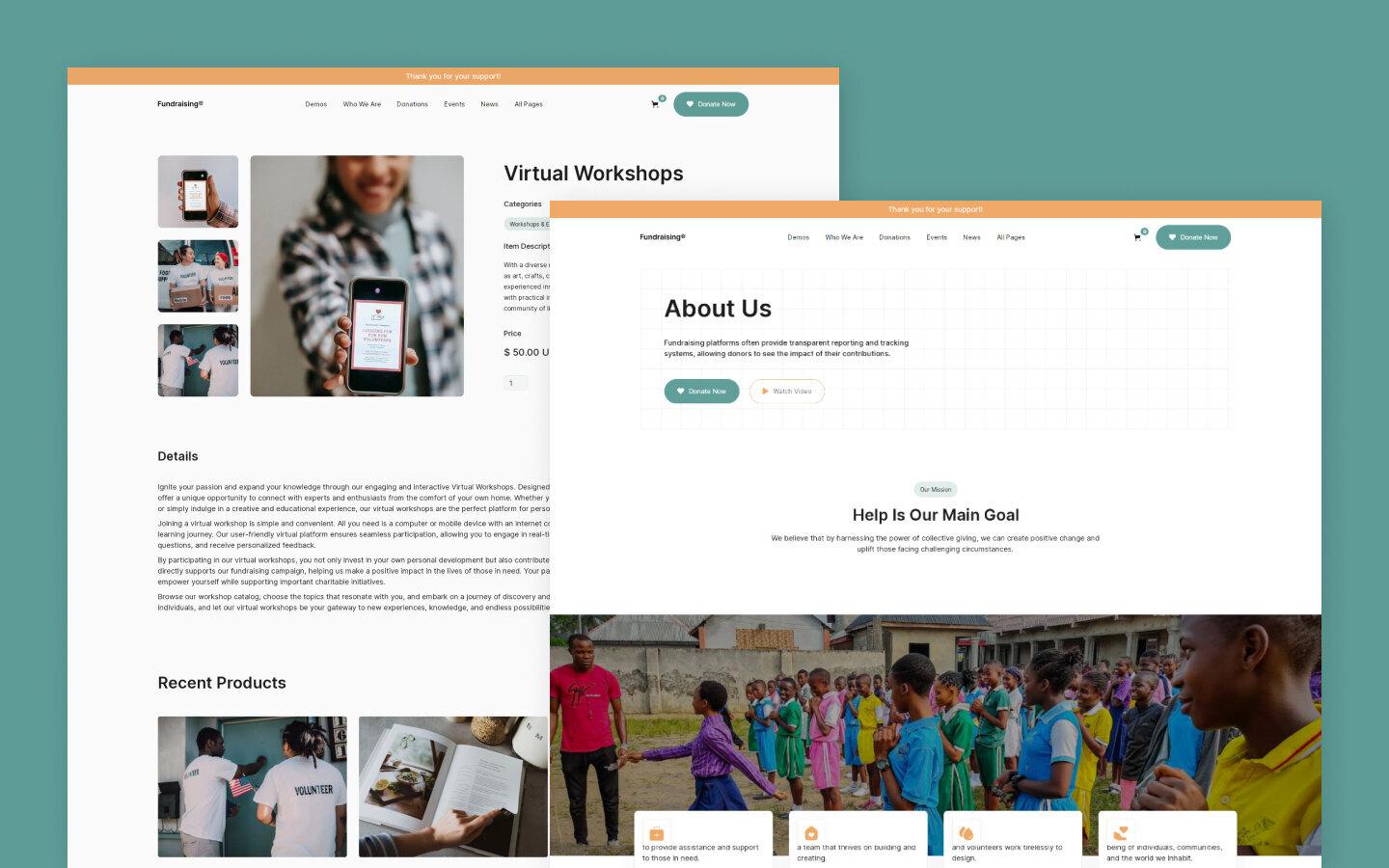 Fundraising - Charity HTML5 Responsive Website Template