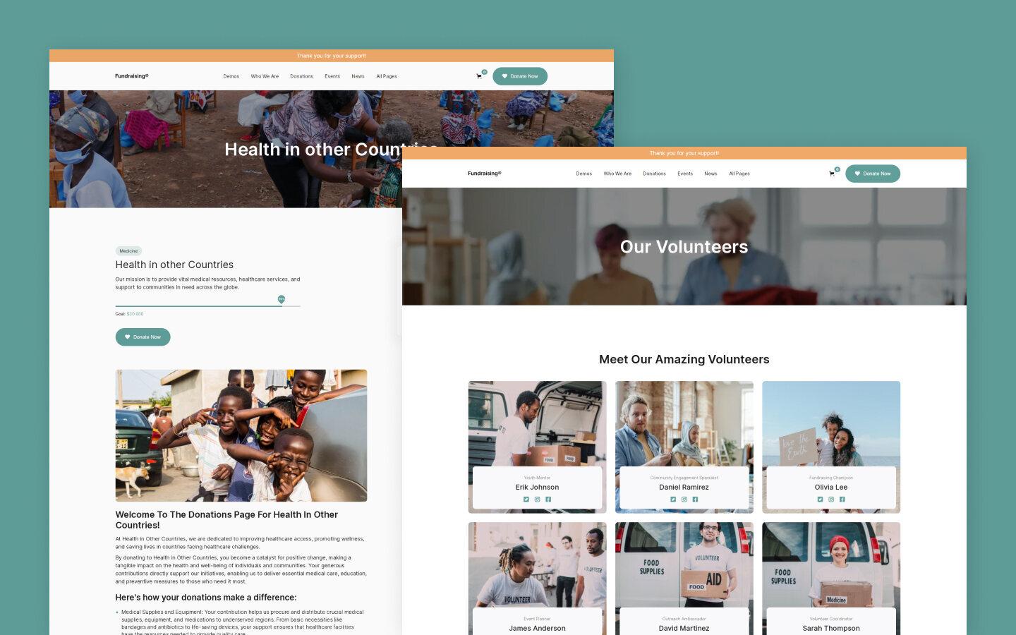 Fundraising - Charity HTML5 Responsive Website Template