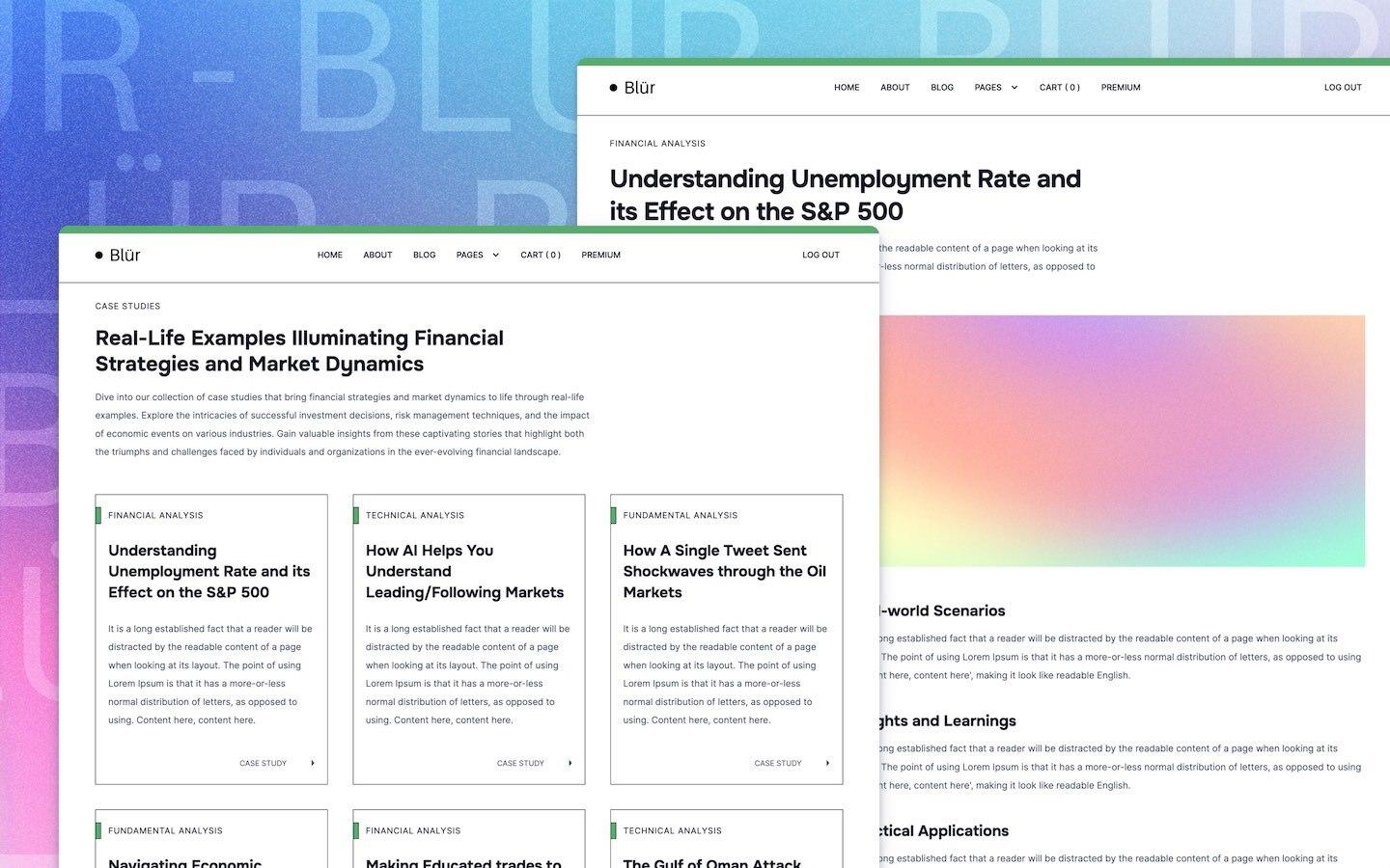 Blur - Blog HTML5 Responsive Website Template