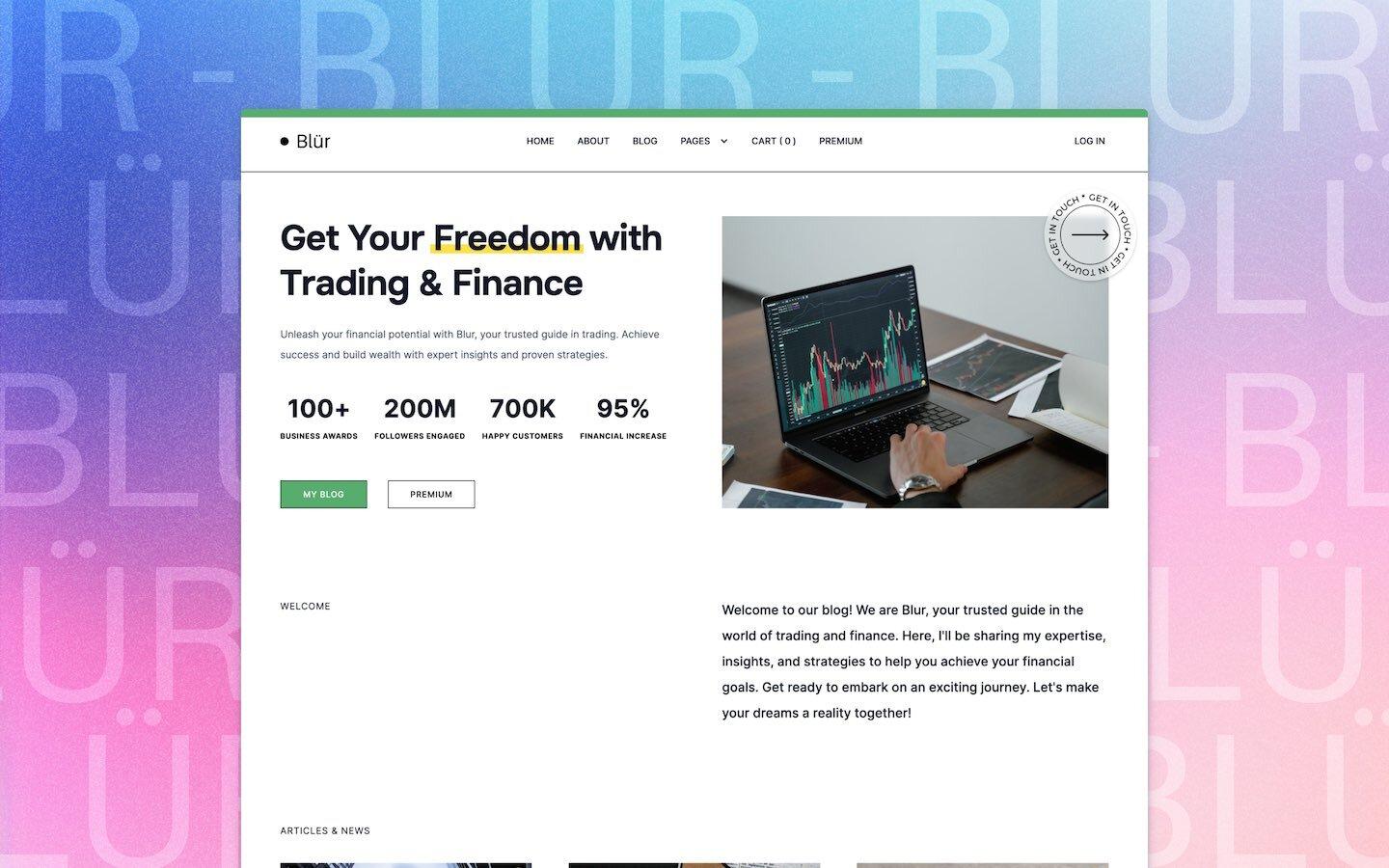 Blur - Blog HTML5 Responsive Website Template