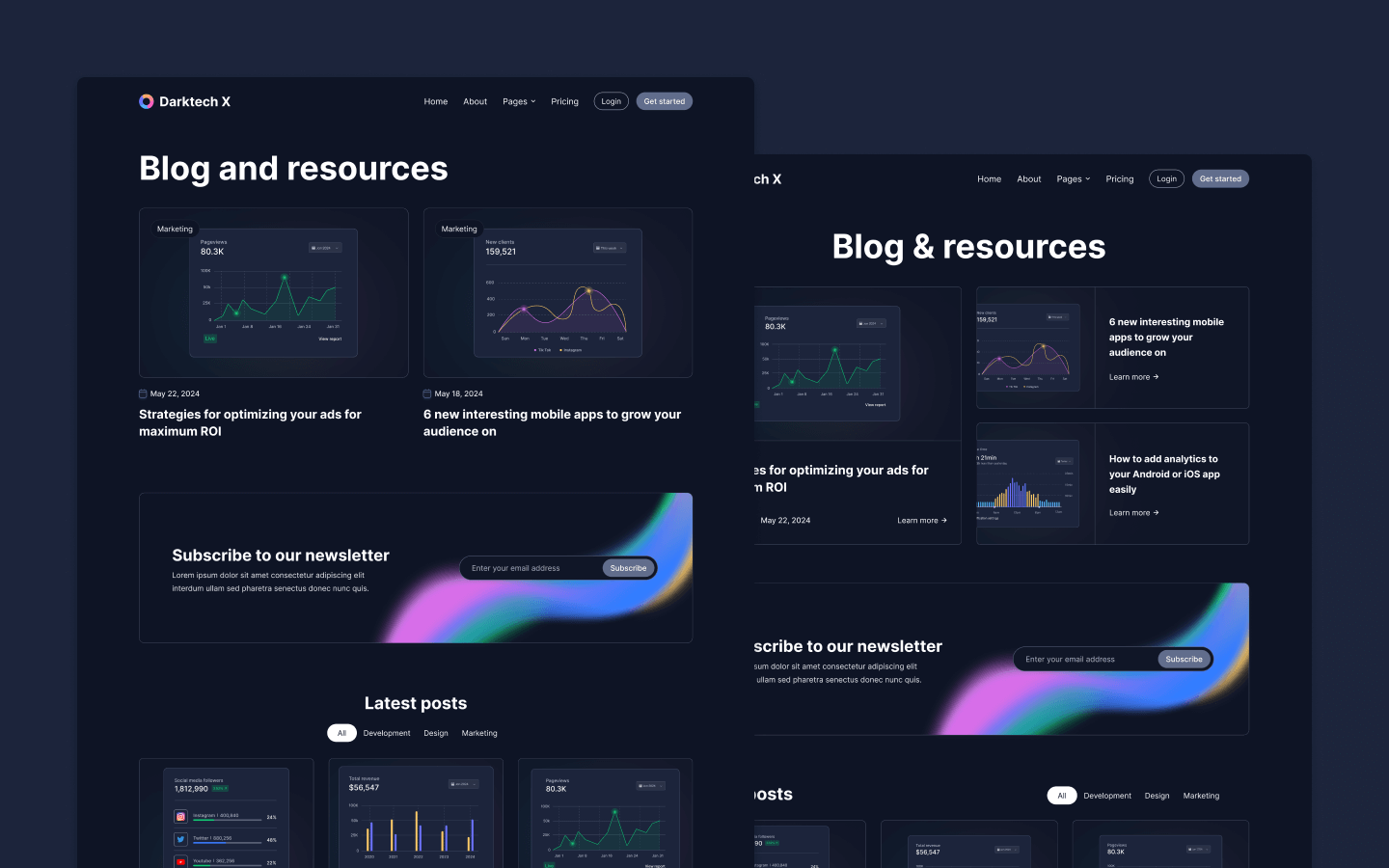 Darktech X - SaaS HTML5 Responsive Website Template