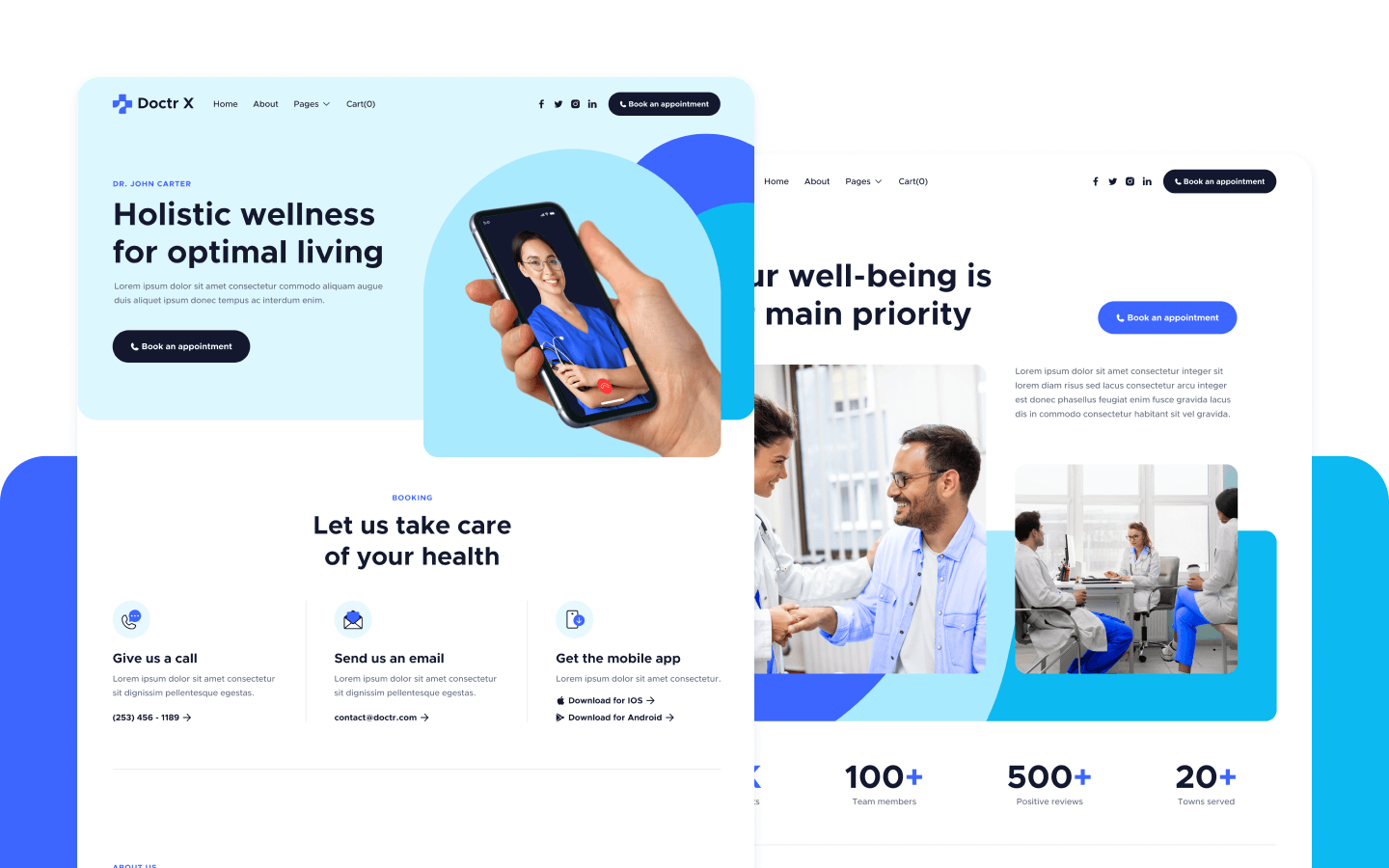 Doctr X - Doctor HTML5 Responsive Website Template