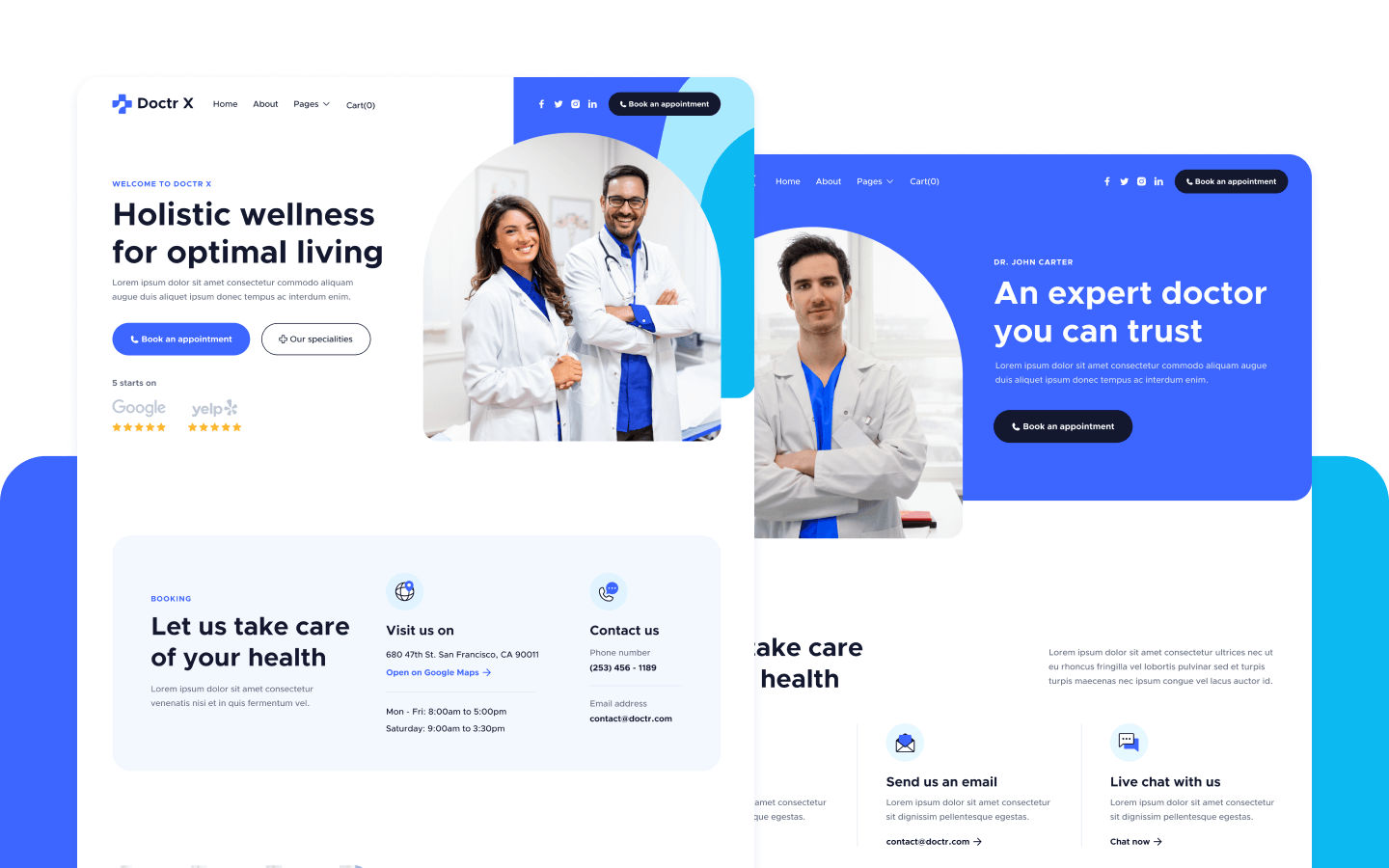 Doctr X - Doctor HTML5 Responsive Website Template