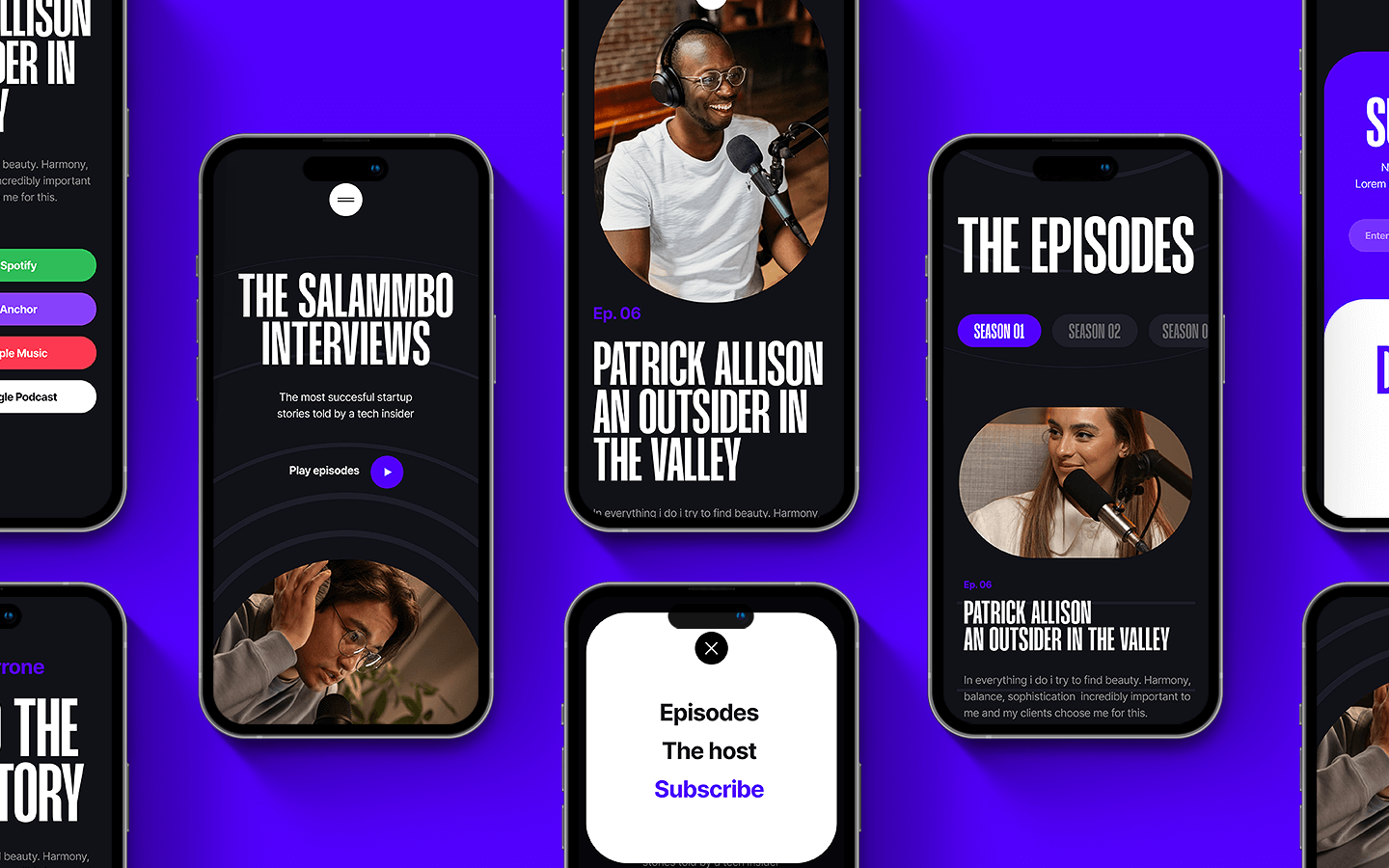 Salammbo - Podcast HTML5 Responsive Website Template