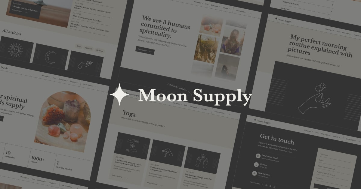 Moon Supply - Shop HTML5 Responsive Website Template