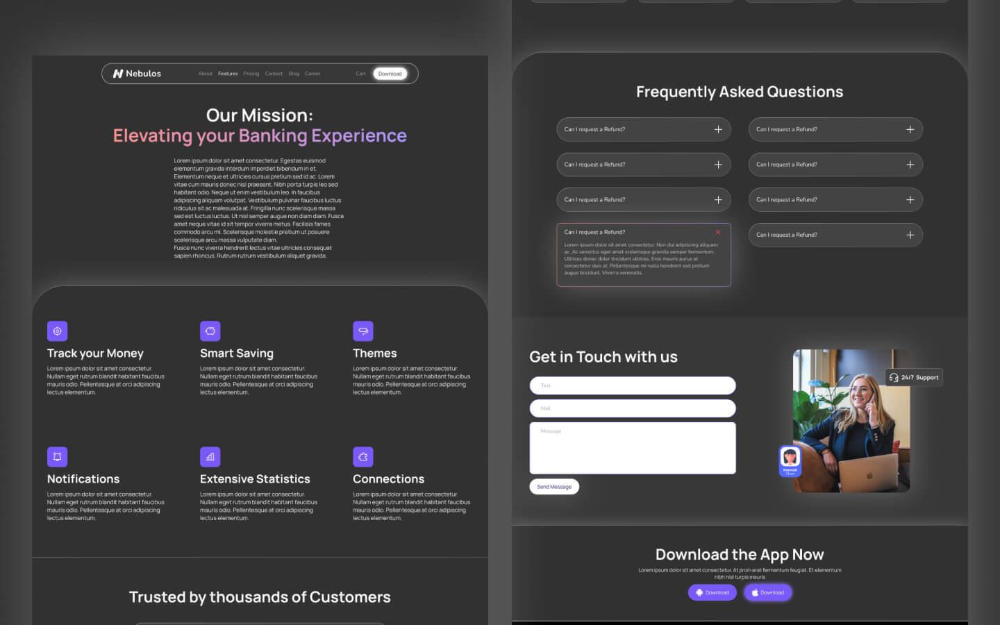 Nebulos - App HTML5 Responsive Website Template