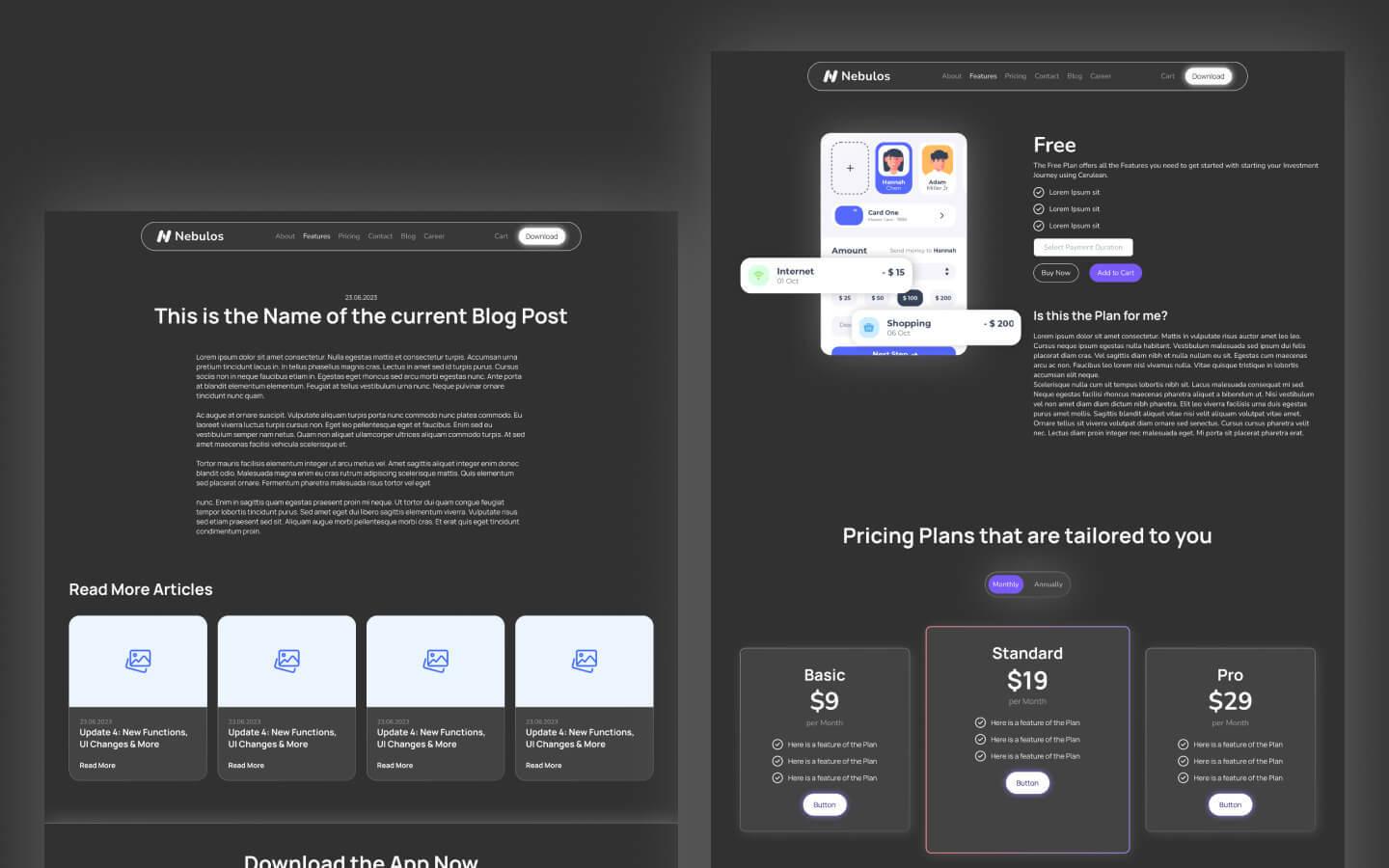 Nebulos - App HTML5 Responsive Website Template
