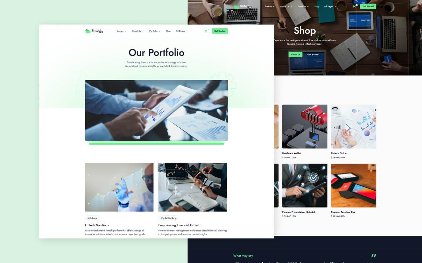 Fintech 128 - Finance HTML5 Responsive Website Template