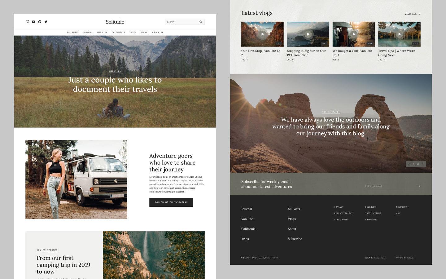 Solitude - Lifestyle HTML5 Responsive Website Template